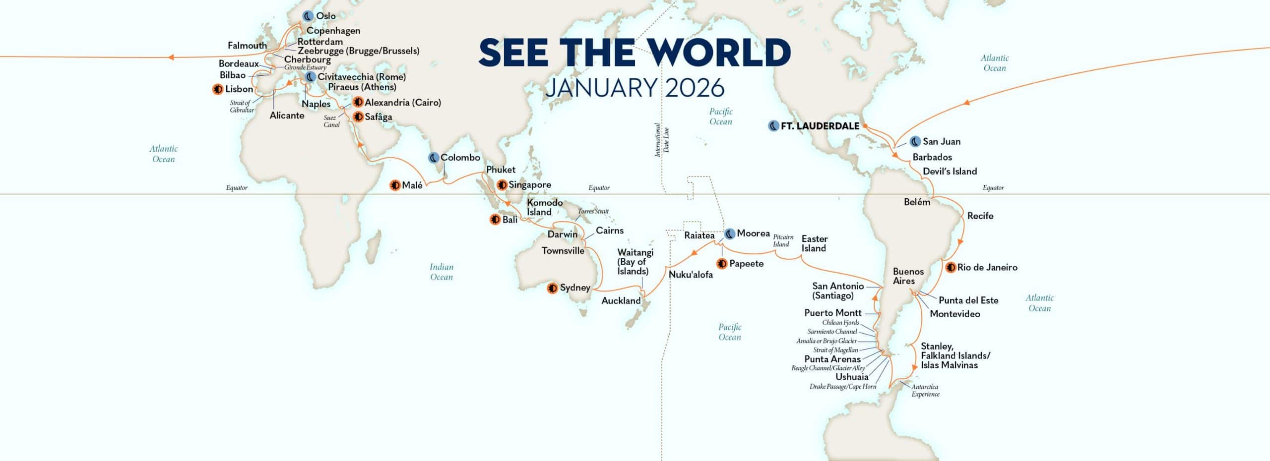2026 Grand World Cruise | Holland America Line