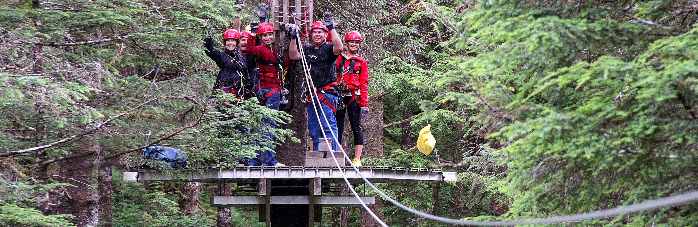 Alpine Zip-Line Adventure & Axe Throwing