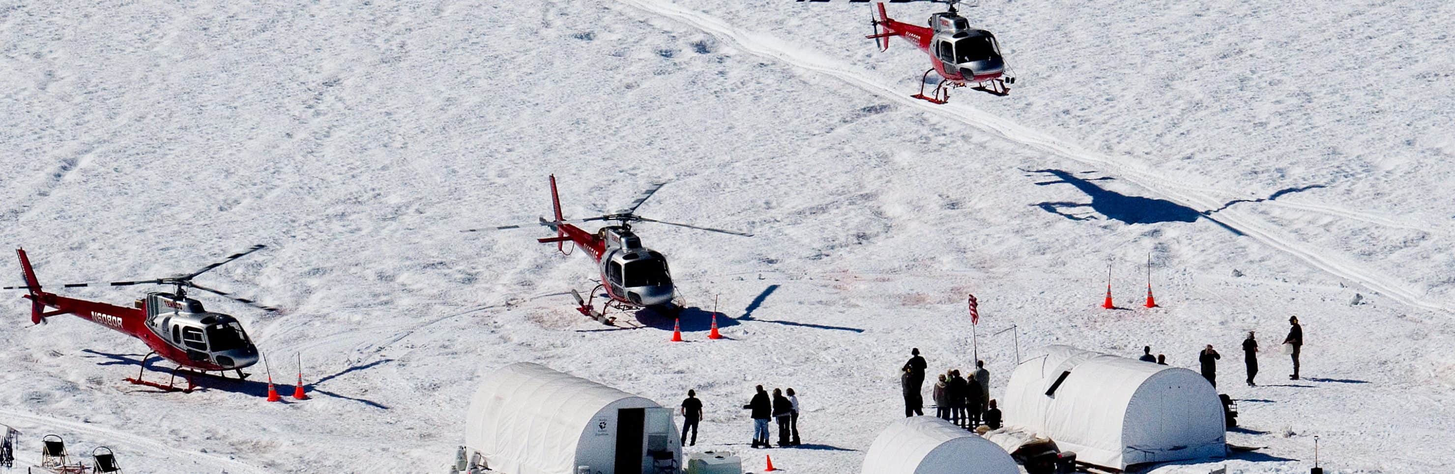 Dog Sledding & Glacier Helicopter Flightseeing