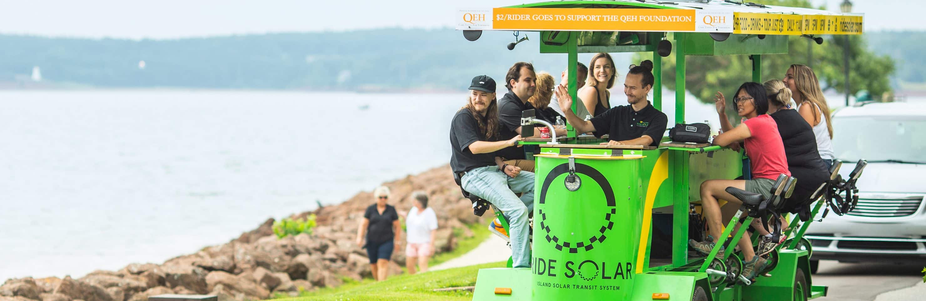 Charlottetown by Solar-Powered Pedal Bus