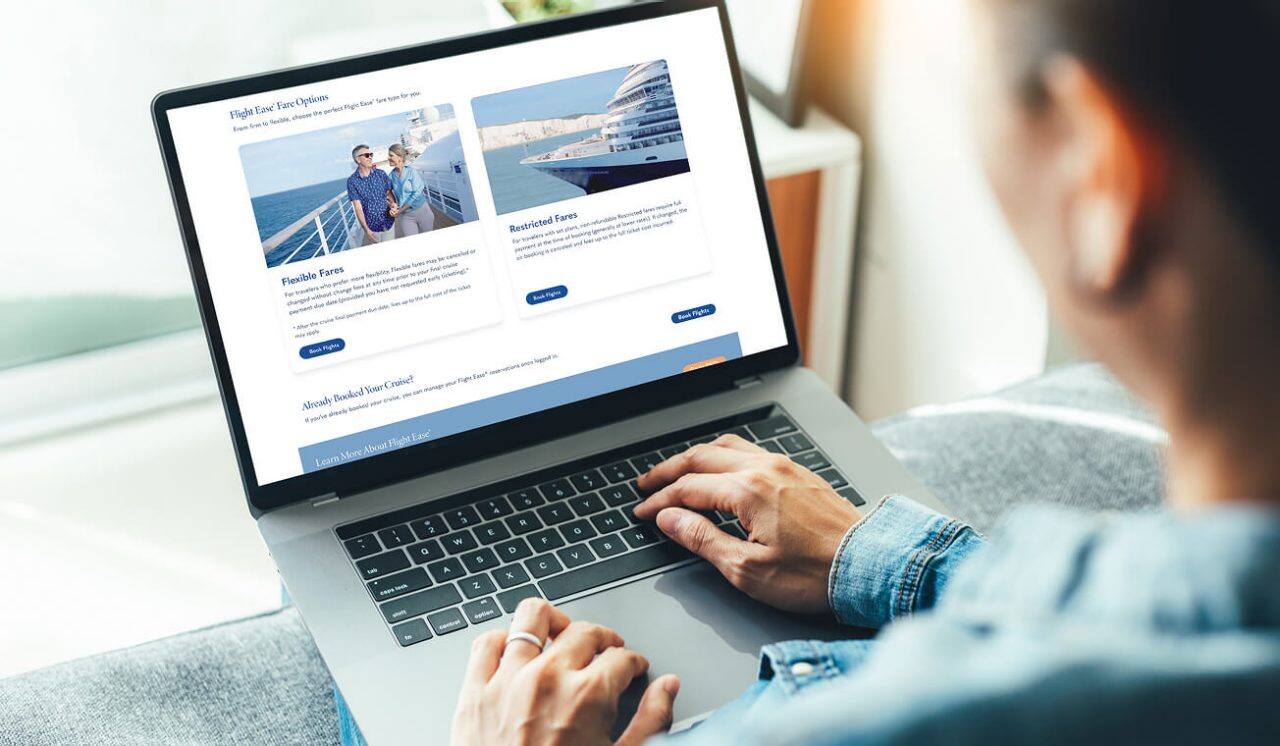 Flight Ease® — Cómo reservar vuelos para su crucero